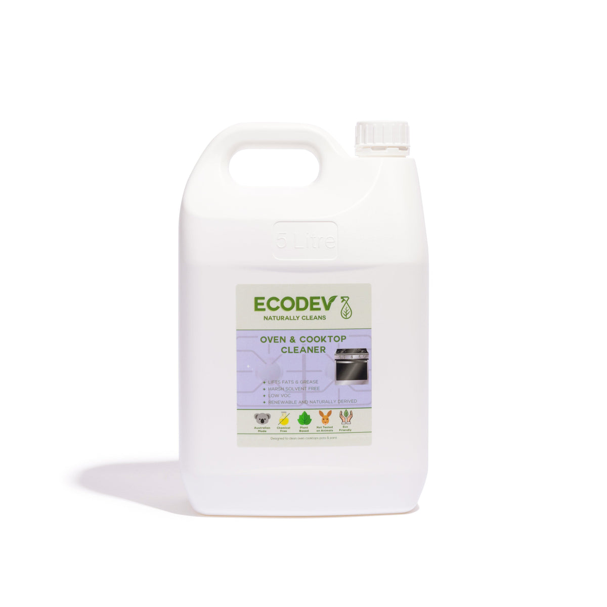 Ecodev Oven & Cooktop Cleaner 5L – Enzyme Cleaning Solutions
